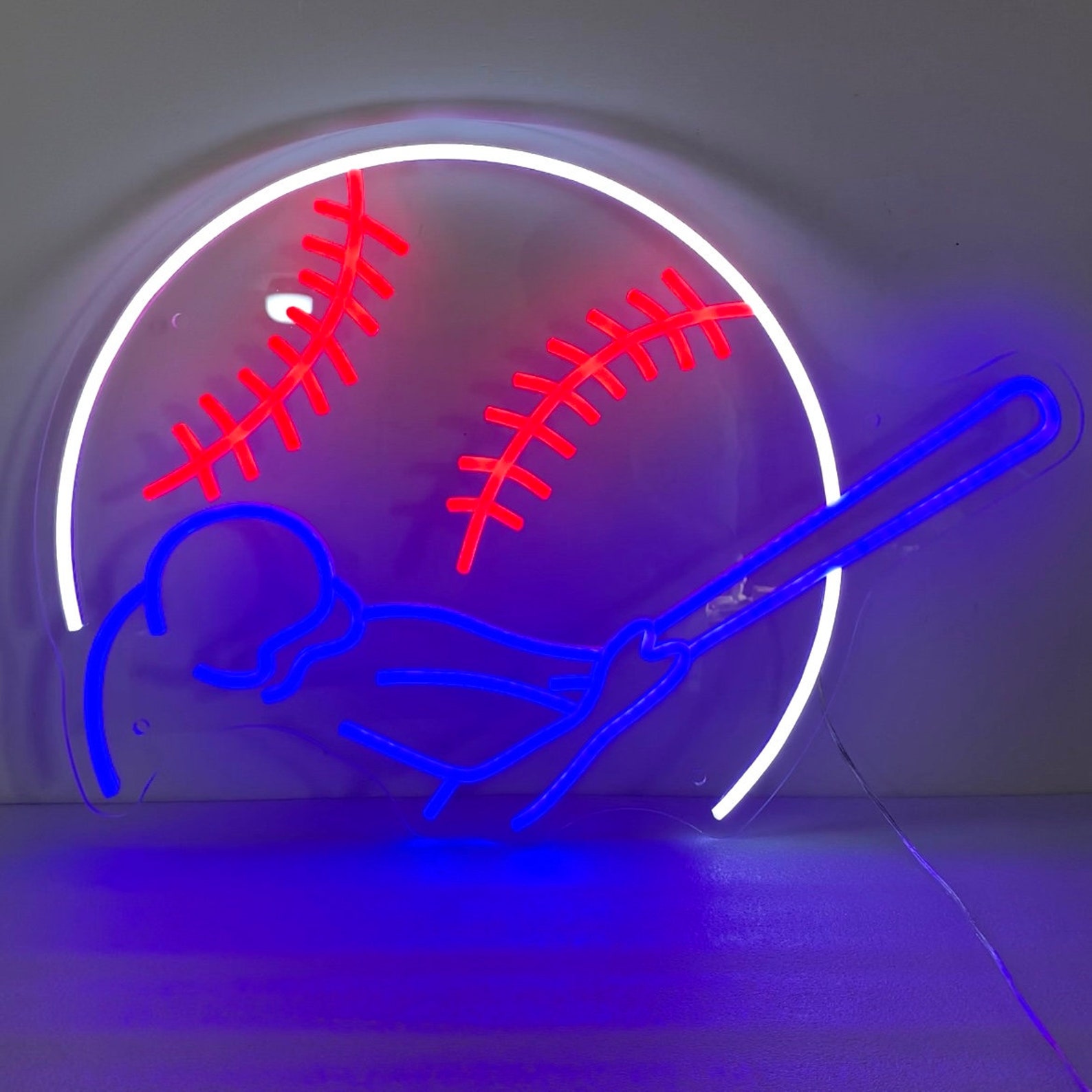 Baseball Neon Sign, Baseball Player Gift, Baseball Room Decor for Kids ...