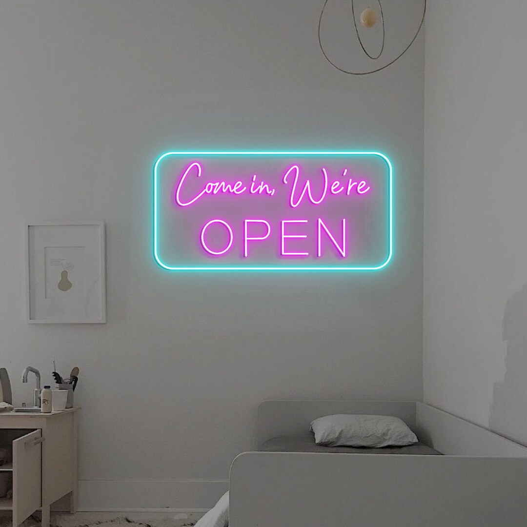 Come in We're Open Neon Light Signs, Custom Open Led Neon Sign, Open ...