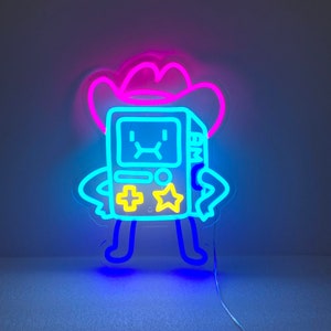 Adventure Time BMO Neon Sign, Led Sign for Nintendo Game Decor, BMO ...