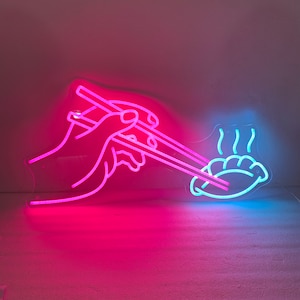 Dumpling Led Neon Sign, Dumpling Chinese Restaurant Store Wall ...