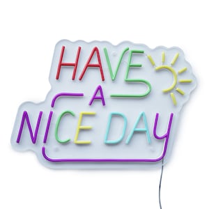 Happy a Nice Day LED Neon Sign ,handcrafted Sign,customizable Light ...