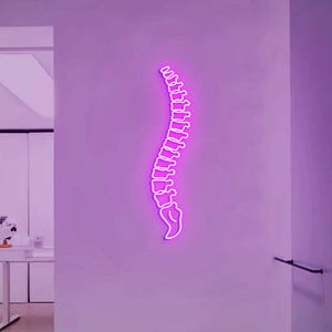 Spine Neon Sign, Spine Wall Art for Anatomy Office Decoration, Anatomy ...