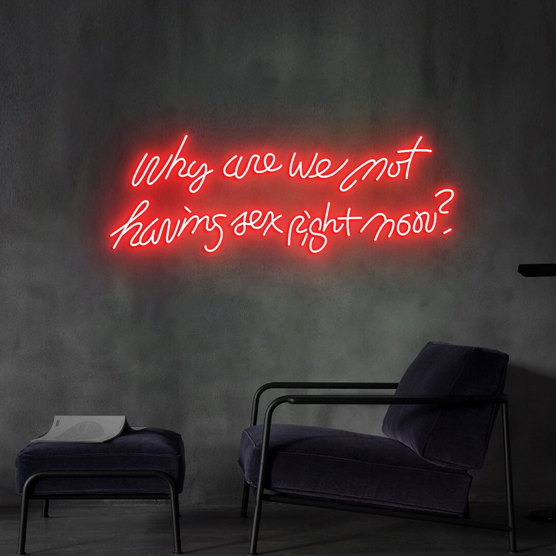 Why Are We Not Having Sex Right Now Neon Sign, Led Neon Sign, Custom ...