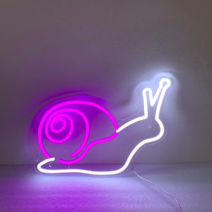 Snail Neon Sign, Snail Wall Art, Snail Neon Light Decorations, Snail ...