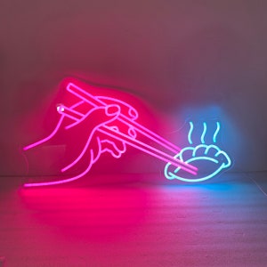 Dumpling Led Neon Sign, Dumpling Chinese Restaurant Store Wall ...