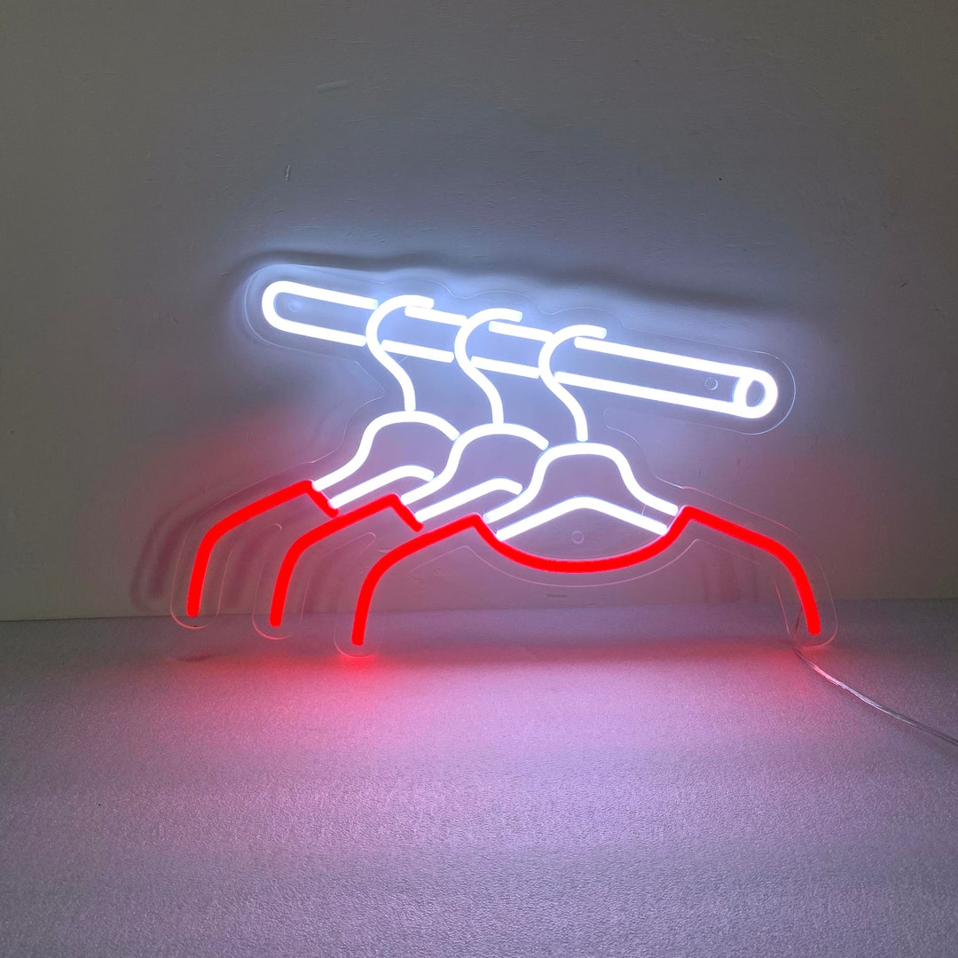 Custom Clothes Rail Led Neon Sign, Neon Sign for Clothes Shop Laundry ...