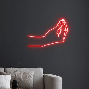 Italian Hand Gesture Neon Light, Italian Gesture Wall Art, Funny ...