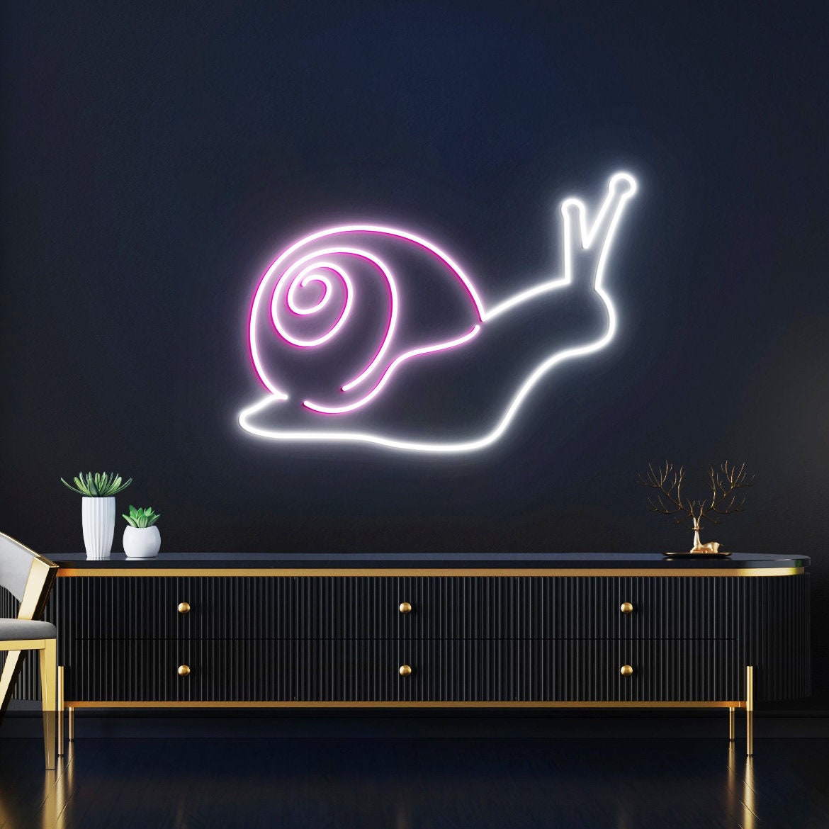 Snail Neon Sign, Snail Wall Art, Snail Neon Light Decorations, Snail ...