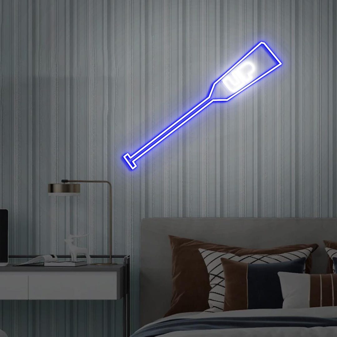 Paddle Neon Sign, Oar Wall Decor, Boat Paddle Sign, Paddle Decoration ...