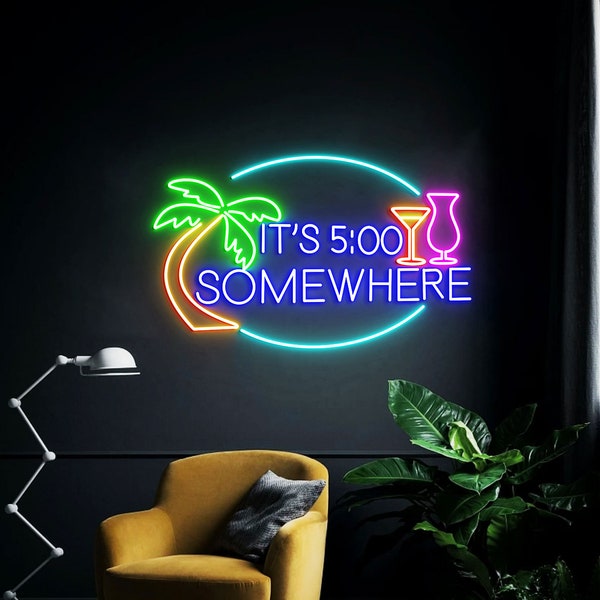 5 Oclock Somewhere Sign - Etsy