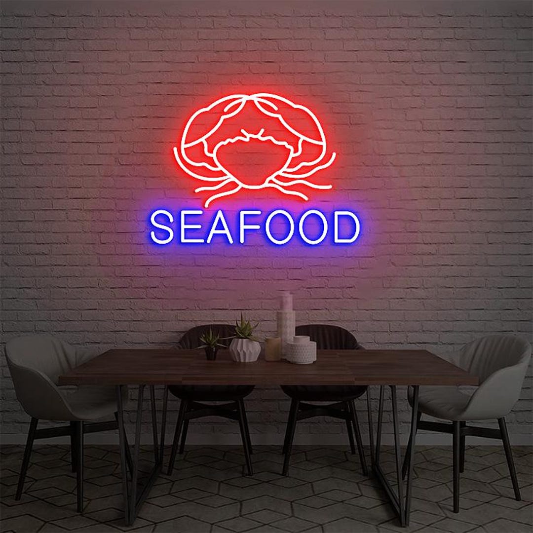 Fresh Seafood Sign, Seafood Restaurant Decor Signage, Crab Shack Sign ...