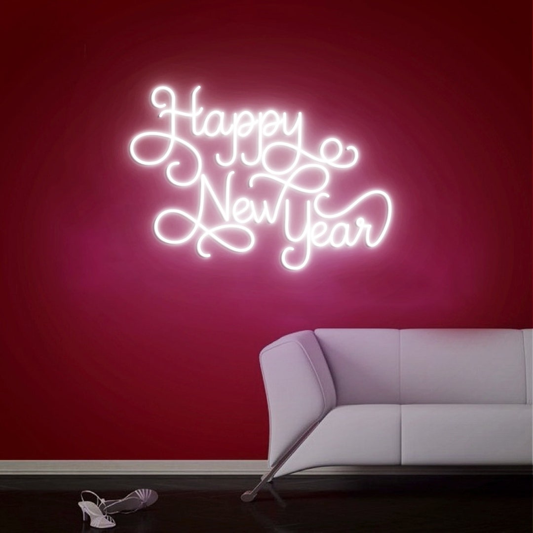 Custom Happy New Year Sign, New Year Decor, New Year Sign, Holiday Wall ...
