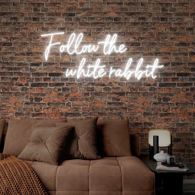 Follow the White Rabbit - Etsy