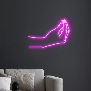 Italian Hand Gesture Neon Light, Italian Gesture Wall Art, Funny ...