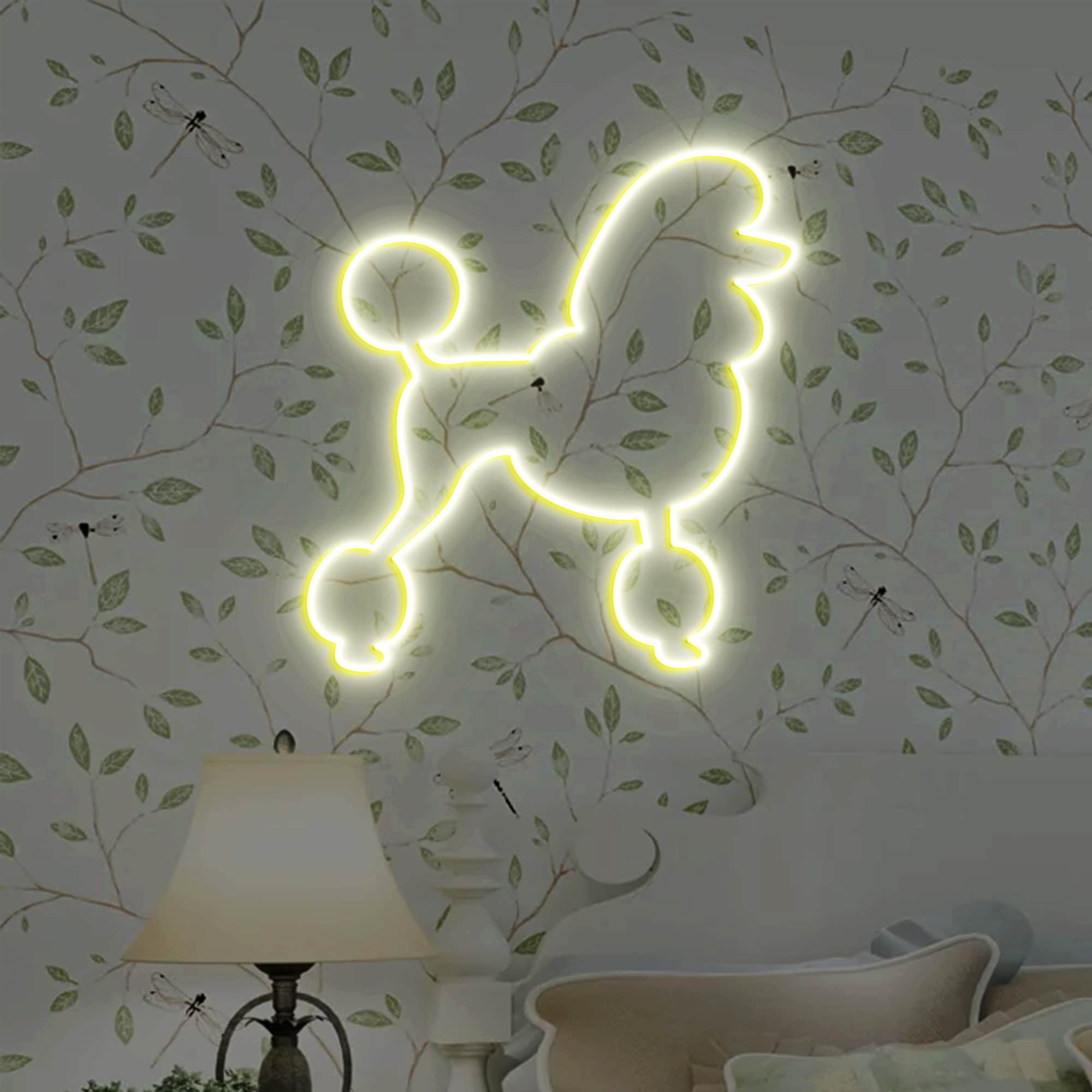 Poodle Dog LED Neon Lights, Poodle Dog, Gift for Dog Lovers, Poodle Dog ...