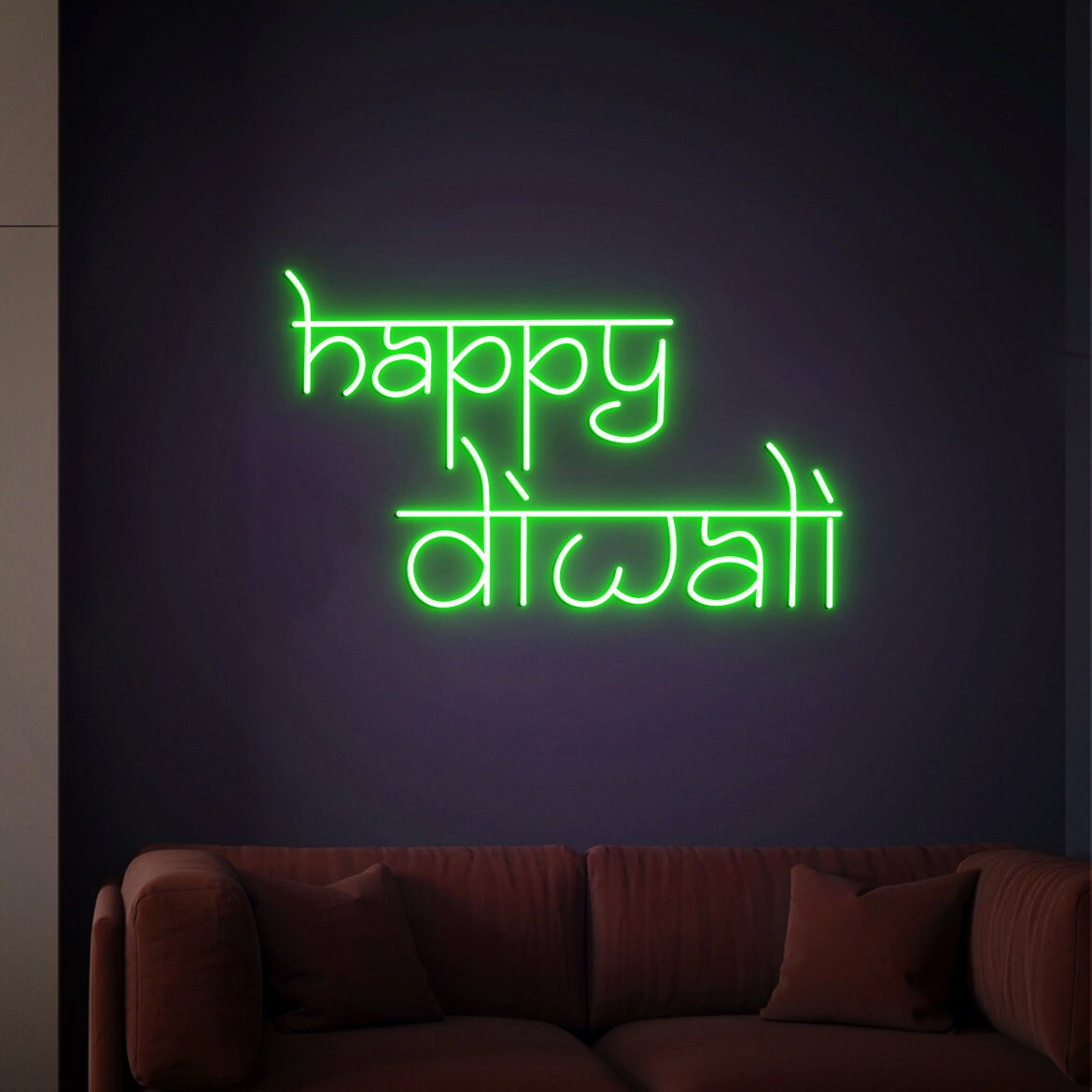 Happy Diwali Neon Sign, Happy Diwali, Diwali Decoration, Diwali Home ...