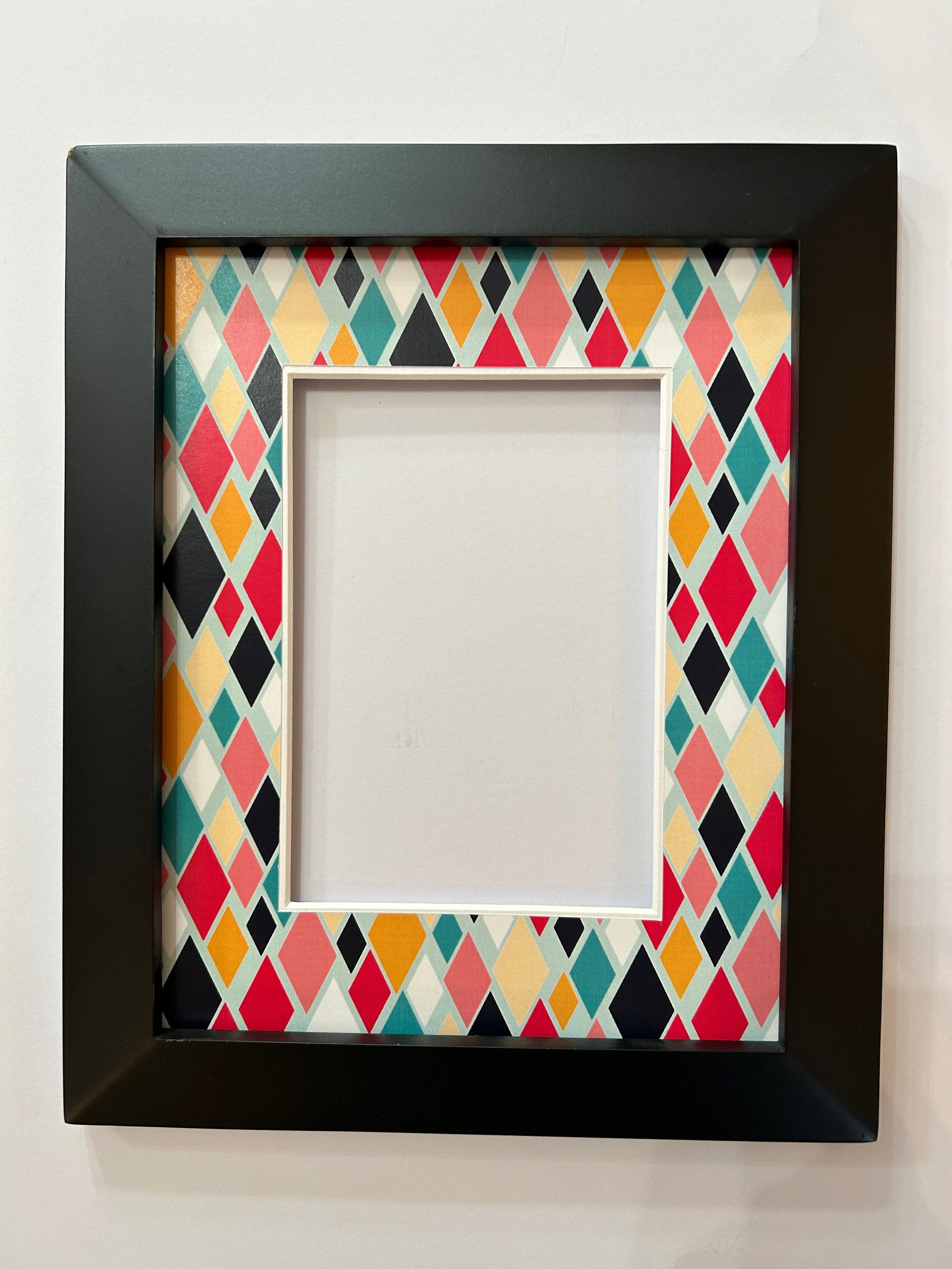 Pastel Diamond Pattern Matboard - Etsy