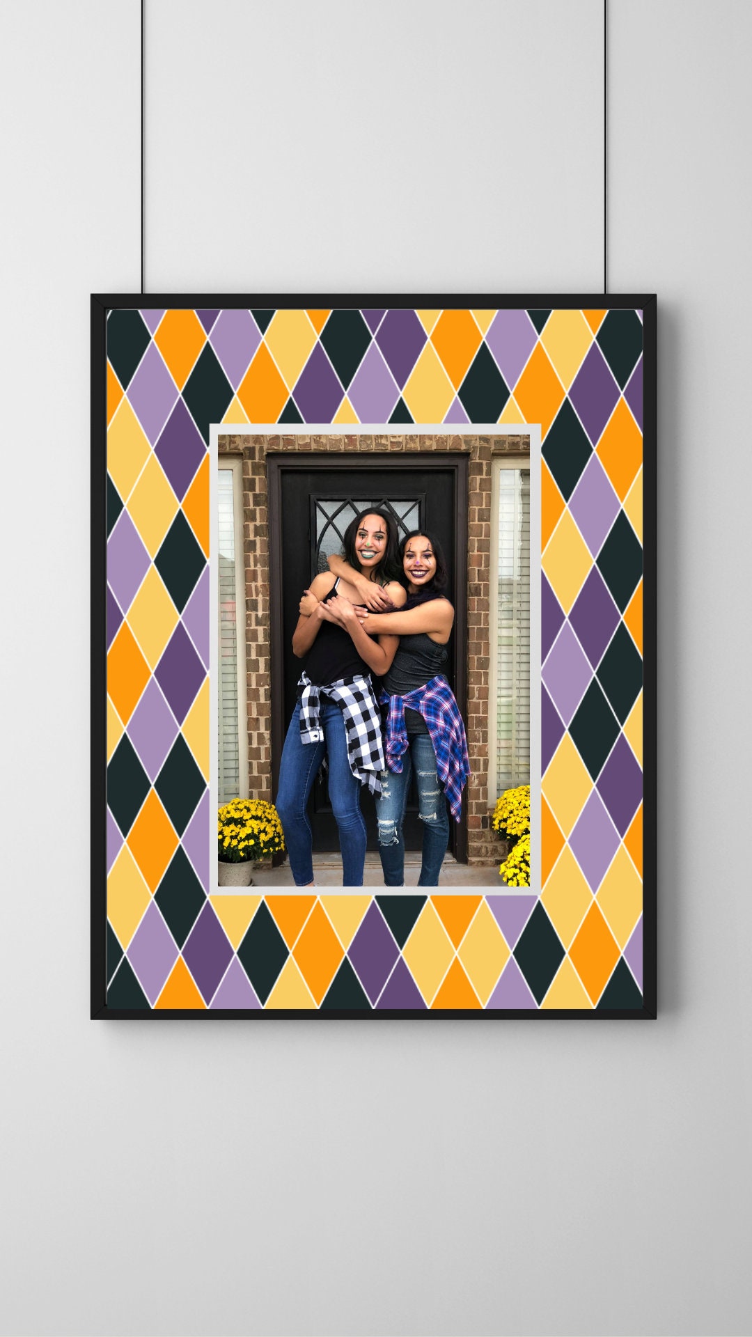 Halloween Diamond Pattern Matboard - Etsy