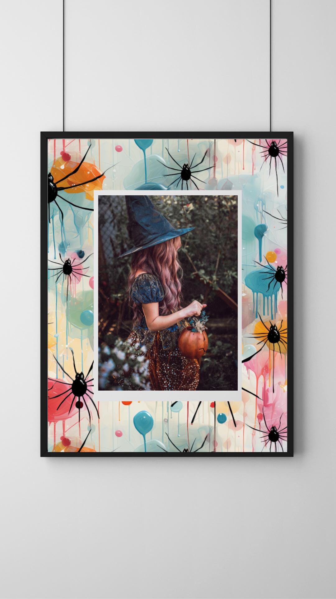 SPIDER SPLATTER, Halloween Fall Photo Matboard | Fits 8x10 Frame | 5x7 ...