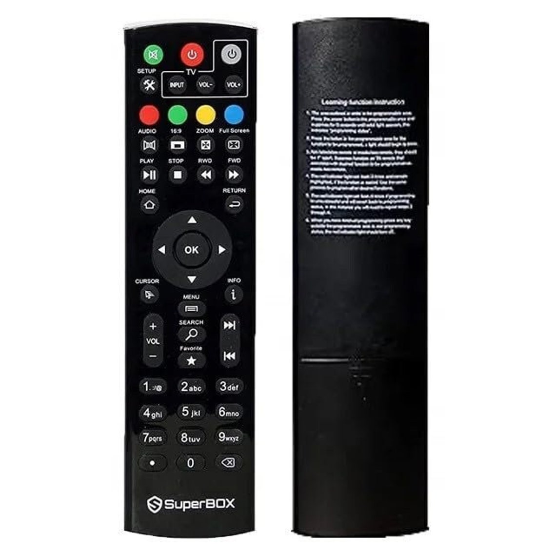 Superbox Remote Control for Q1,elite II, Max Iv,superbox S1,S2 PRO,S3 ...