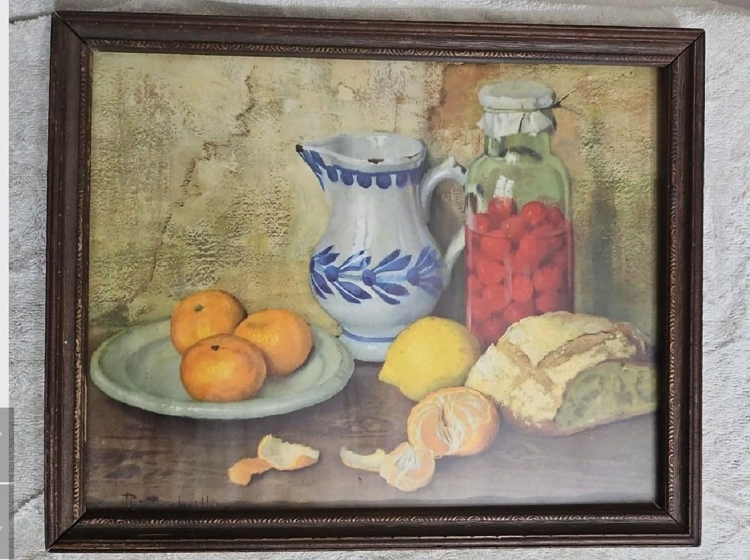 Still-life “blue Jug With Apples” by Robert Pailloux (circa 1930) - Etsy
