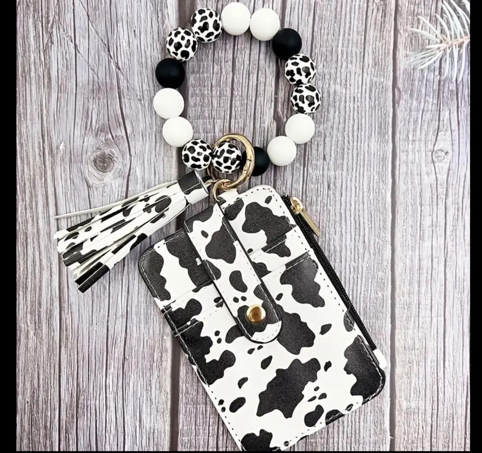 Chose Between a Western Cow Print Wallet Card Holder or Royal Blue ...