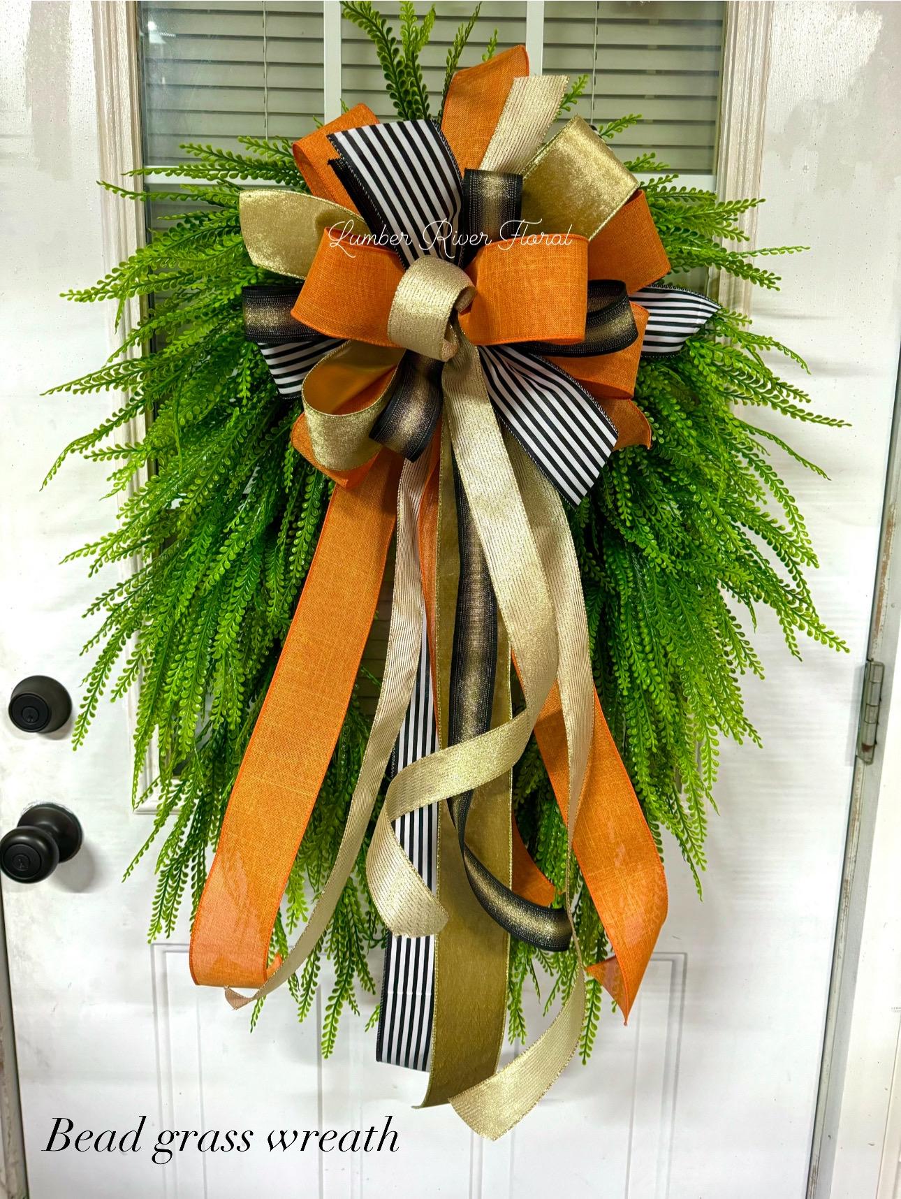 Bead Grass Wreath or Ficus Wreath Shipping Included in Prices - Etsy