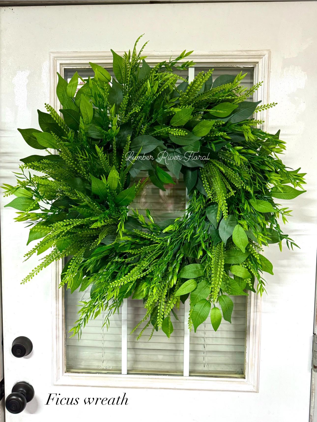 Bead Grass Wreath or Ficus Wreath Shipping Included in Prices - Etsy