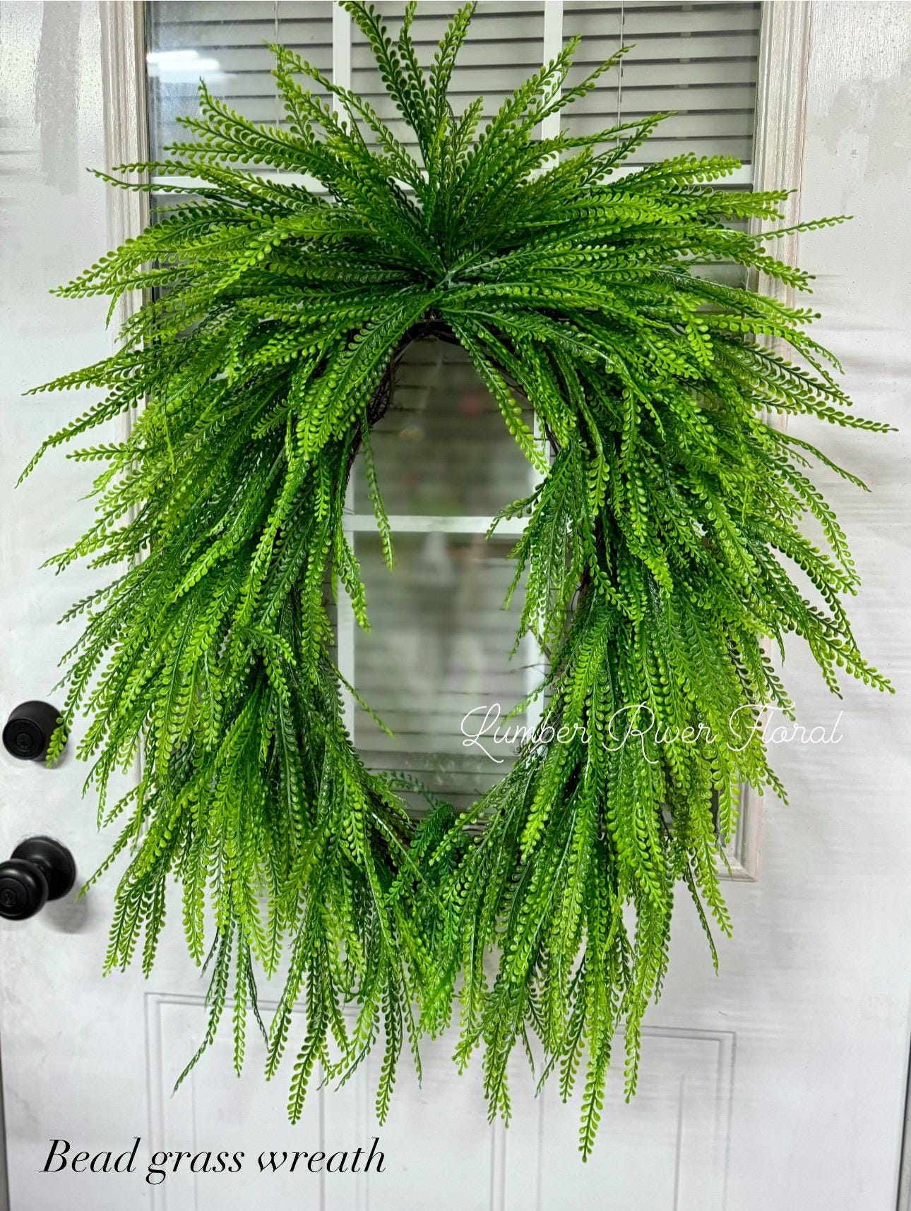 Bead Grass Wreath or Ficus Wreath Shipping Included in Prices - Etsy