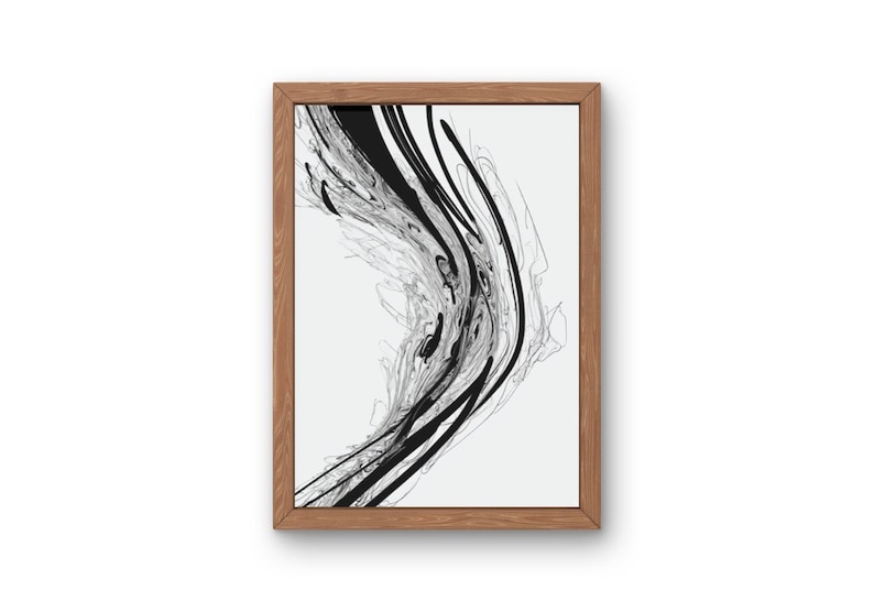 Digital Abstract Line Art, Printable Wall Art, Digital Prints, Home ...