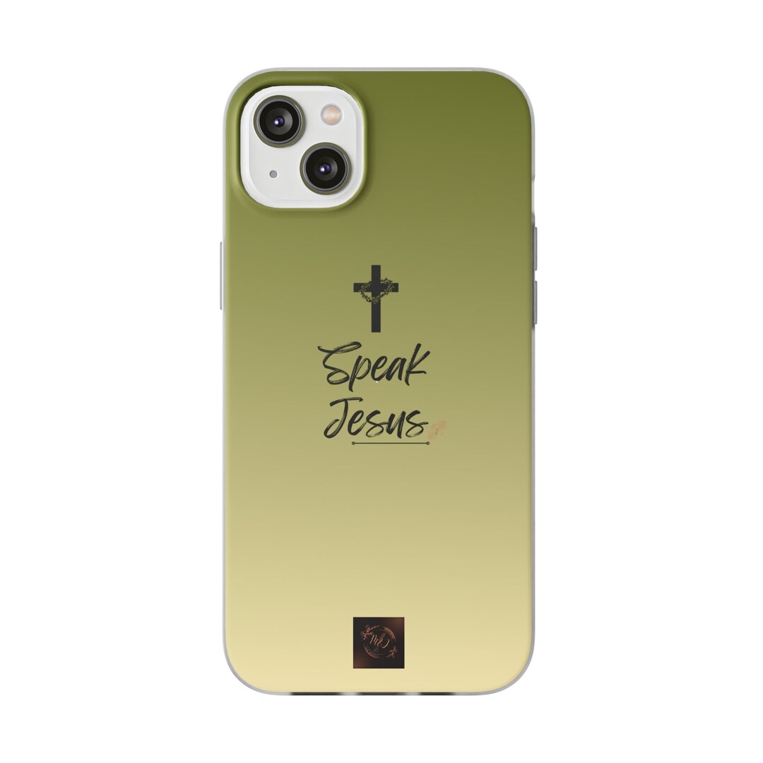 Speak Jesus Flexi Phone Case, Cross Jesus Phone Case, Christianity God ...