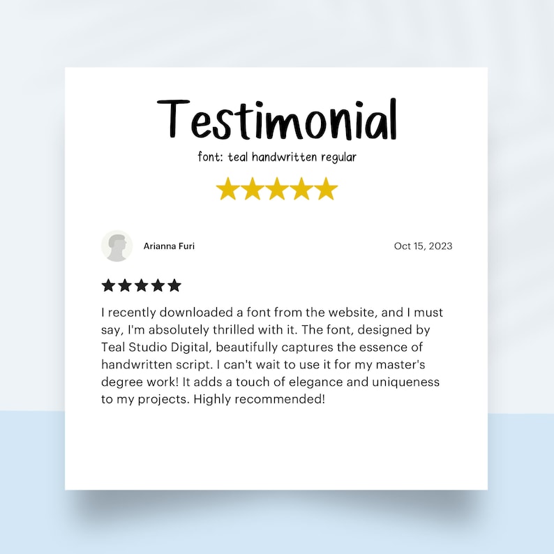 Aesthetic Note Taking Fonts | Cute and Neat Handwritten Font for ...