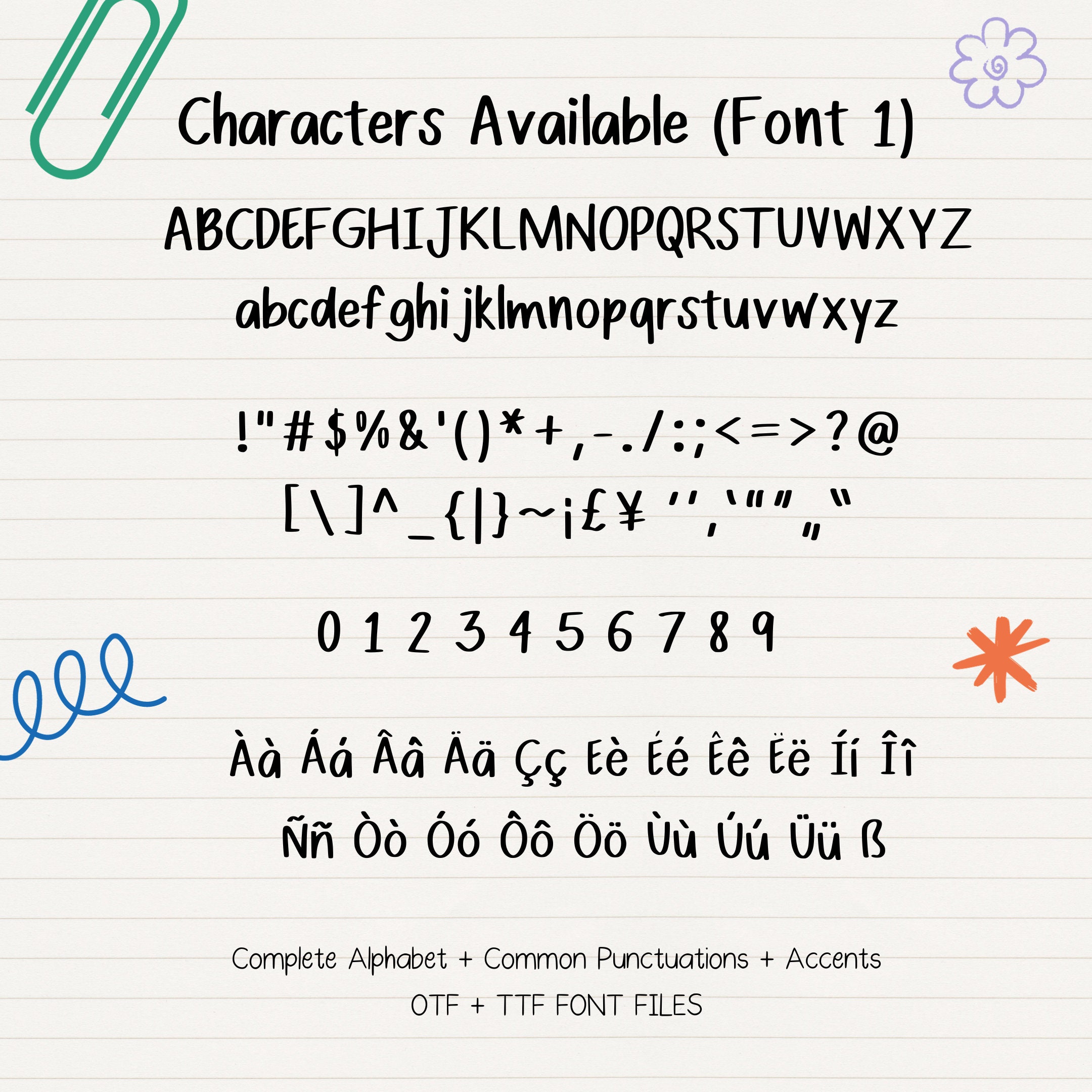 Aesthetic Note Taking Fonts | Cute and Neat Handwritten Font for ...