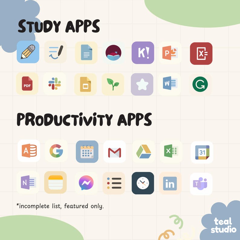 Aesthetic App Icons | iPad & iPhone Customization (digital Download) - Etsy