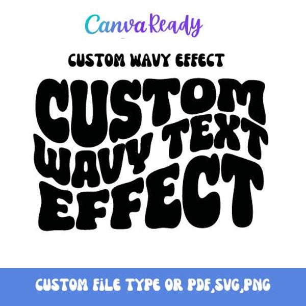 Wavy Font - Etsy