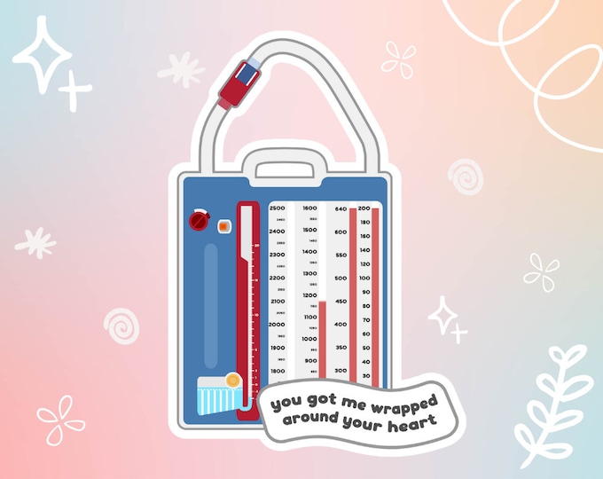 Chest Tube Drainage Set Nursing Sticker CVICU Cardiac PCU Medsurg Nurse ...