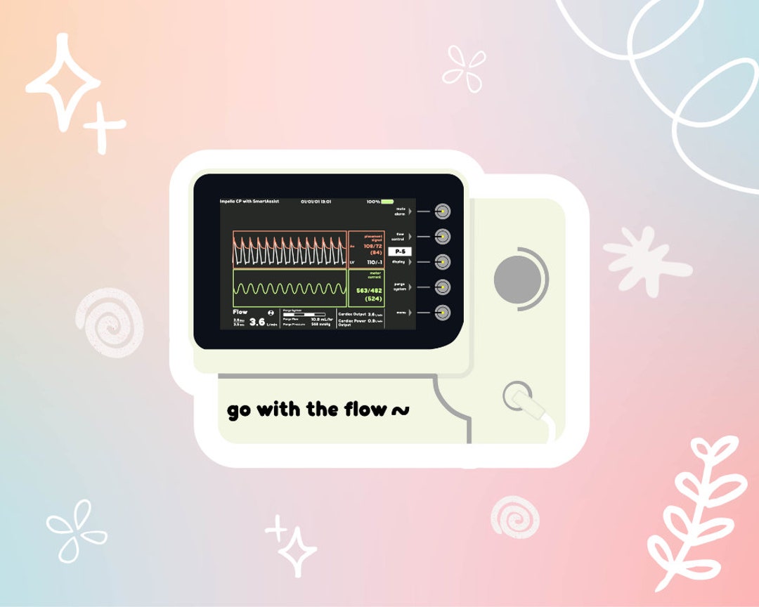 Impella ECMO CVICU RN Perfusionist Vinyl Sticker Nurse Gift - Etsy