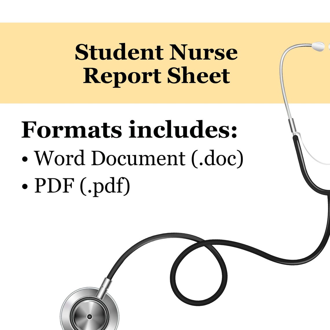 Student Nurse Report/brain/endorsement Sheet Template - Etsy
