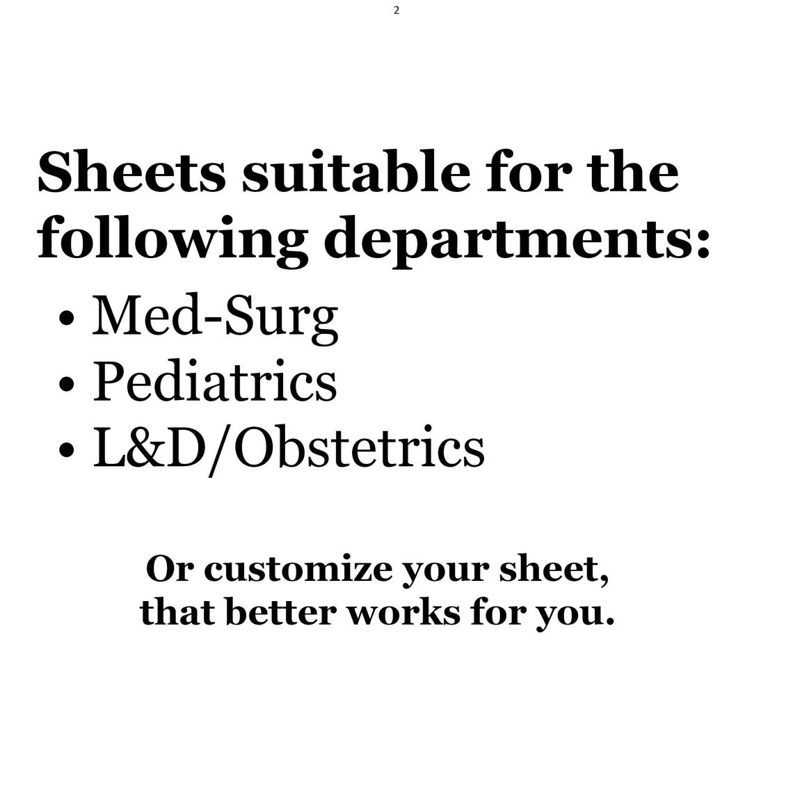 Student Nurse Report/brain/endorsement Sheet Template - Etsy