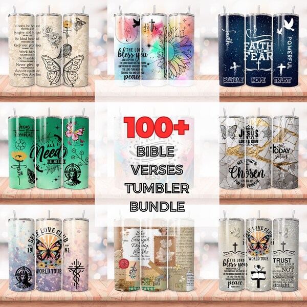 Bible Verse Tumbler - Etsy