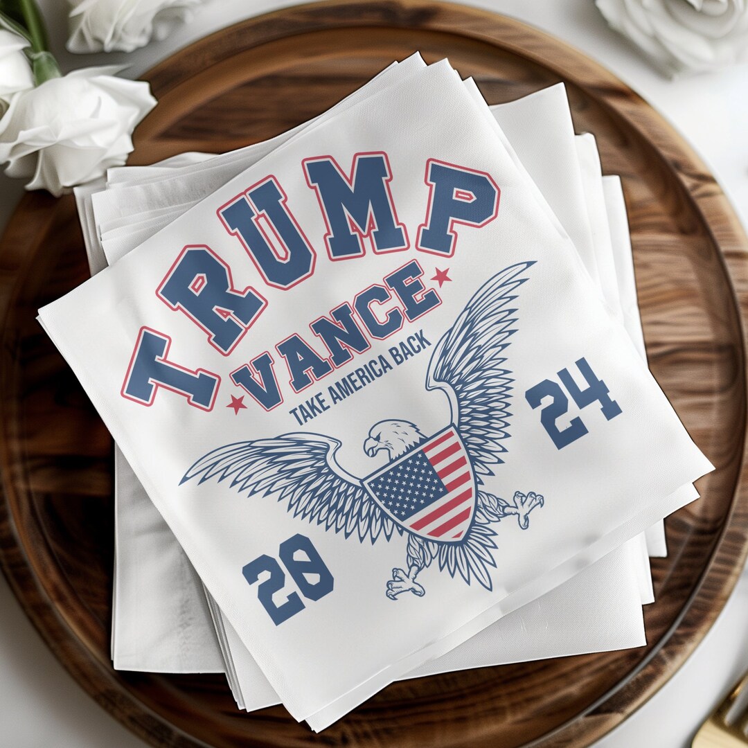 Trump Vance 2024 Take America Back Napkin, Republican Gift, Vote for ...