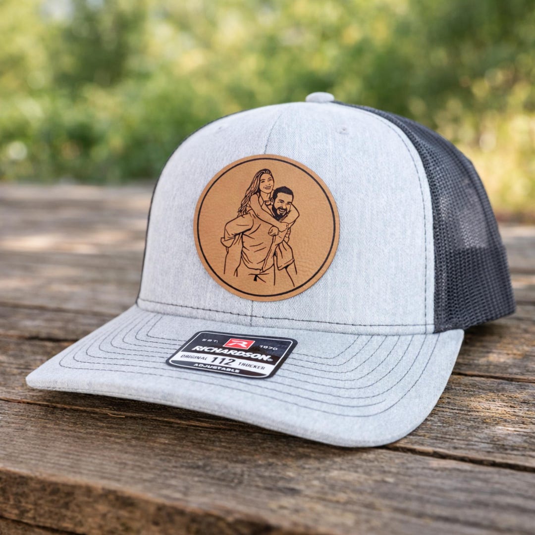 Custom Couple Photo Hat, Richardson 112 Trucker Cap, Personalized ...
