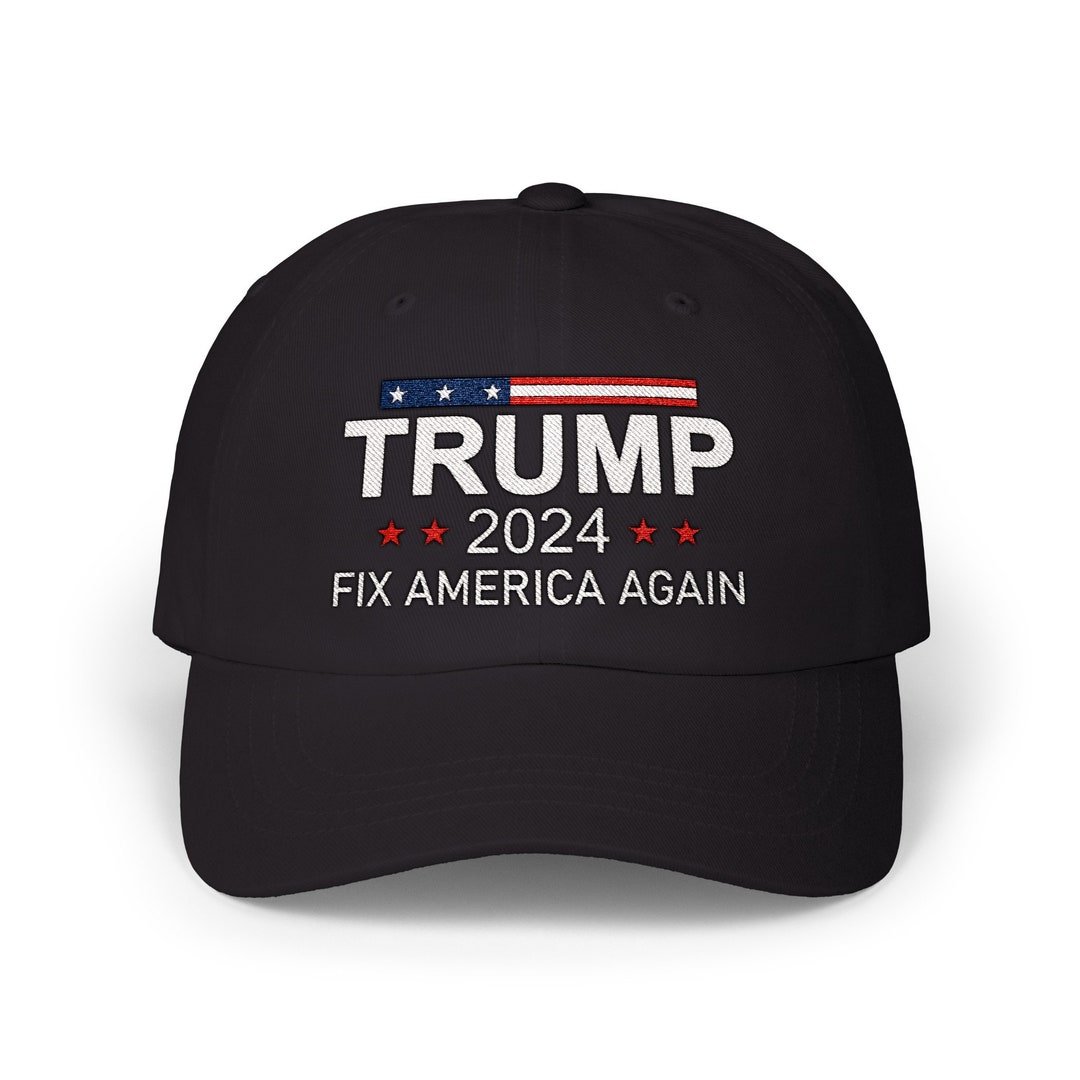 Embroidered Hat, Fix America Again Trump Cap, Republican Embroidered ...