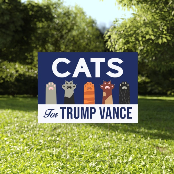 Cats for Trump Sign - Etsy