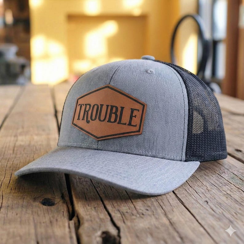 Dad and Kid Hat Set, Where I Go Trouble Follows Matching Hat ...