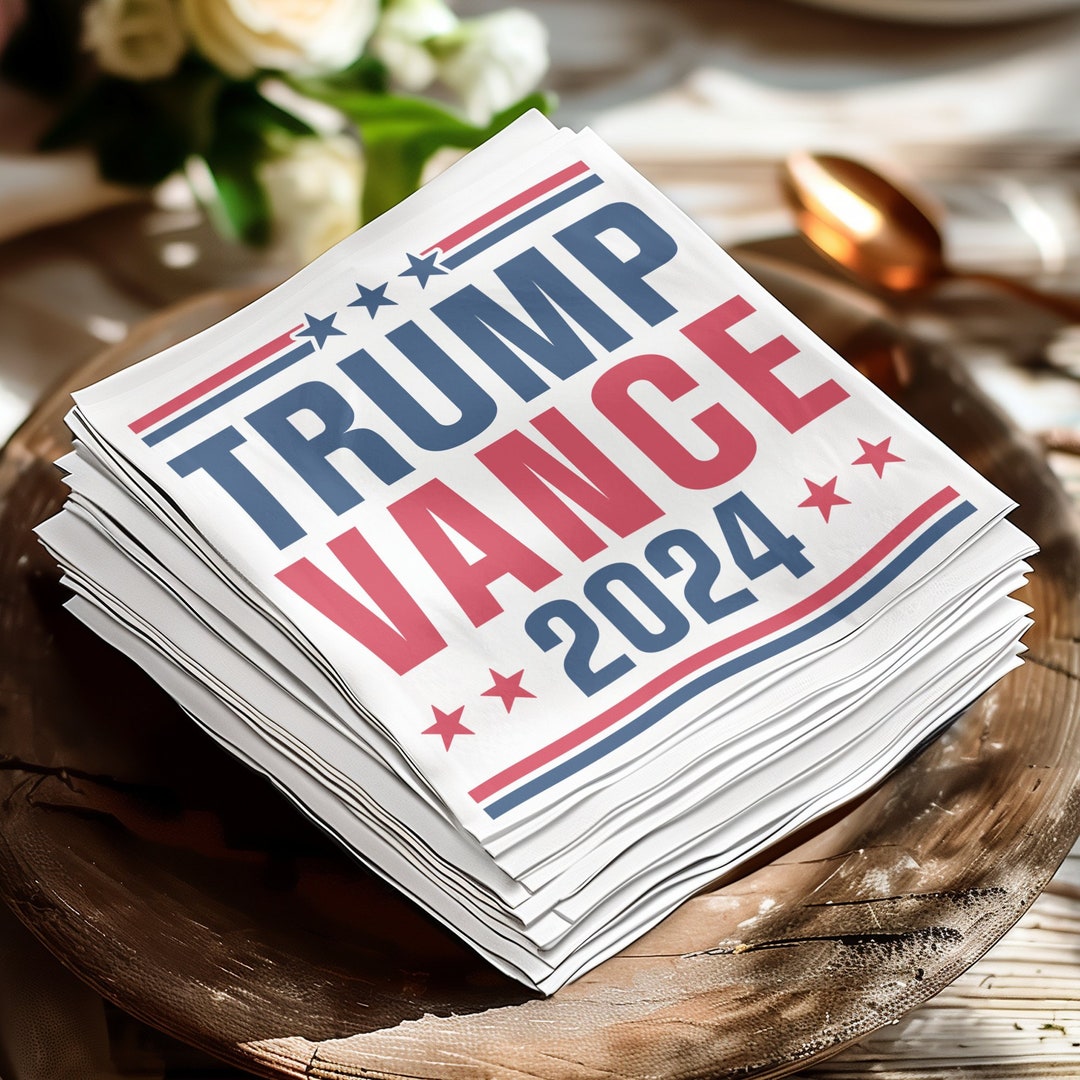 Trump Vance 2024 Napkin, Republican Gift, Vote for Trump, Trump Vance ...