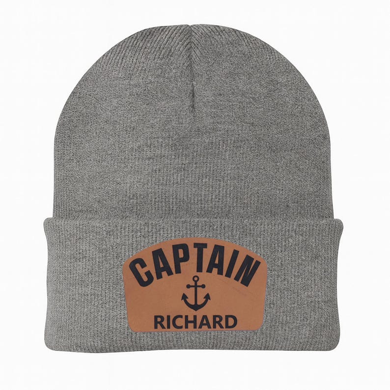 Captain Beanie Personalized Name, Custom Name Beanie Sailor Hat, Custom ...