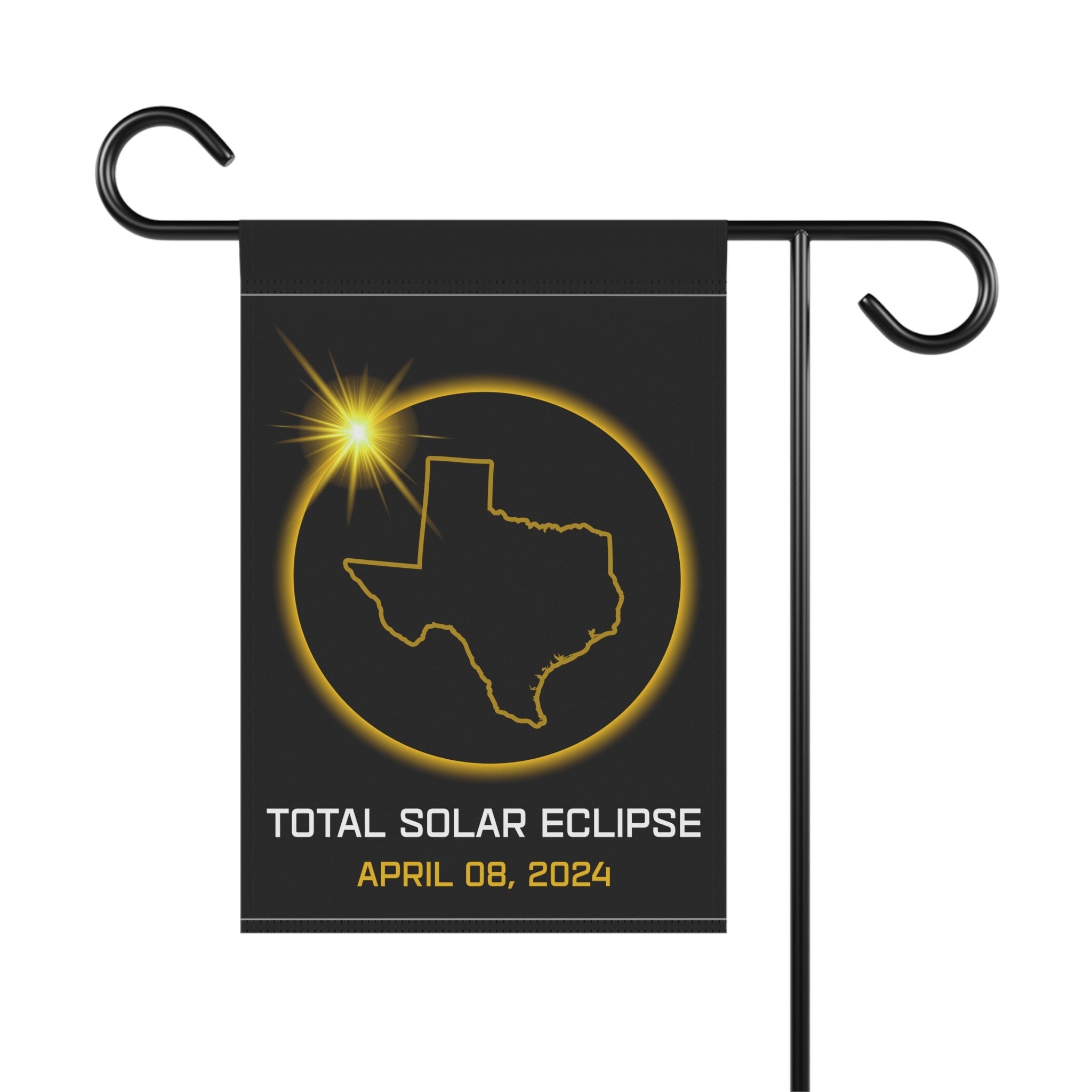 Texas 2024 Total Solar Eclipse Flag, Total Solar Eclipse Flag April 08 2024, Total Solar Eclipse ...