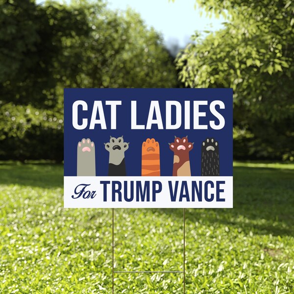 Cats for Trump Sign - Etsy