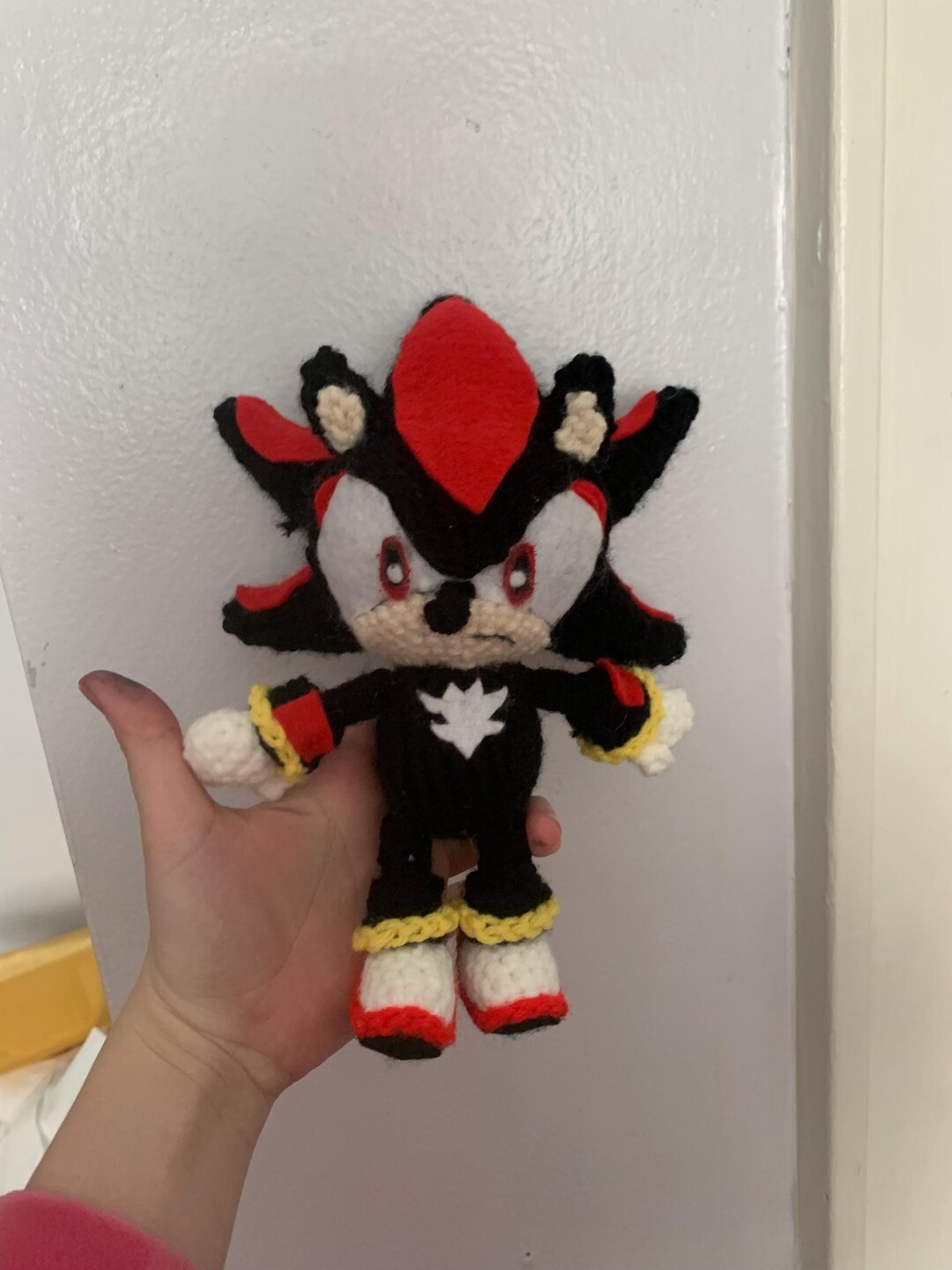 Shadow the Hedgehog Crochet Plush - Etsy